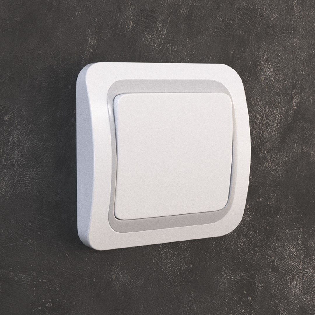 3d model of electrical installation set