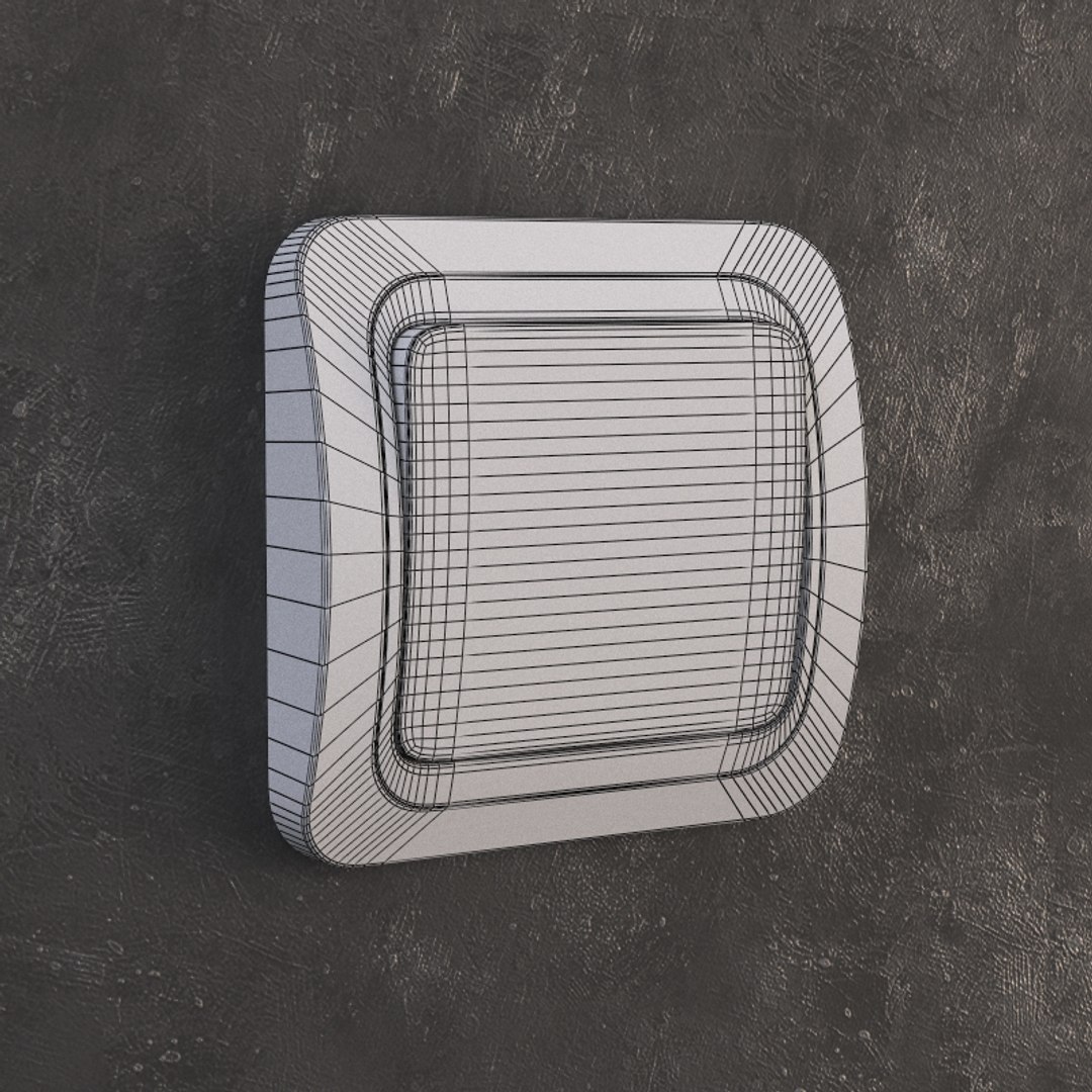 3d model of electrical installation set