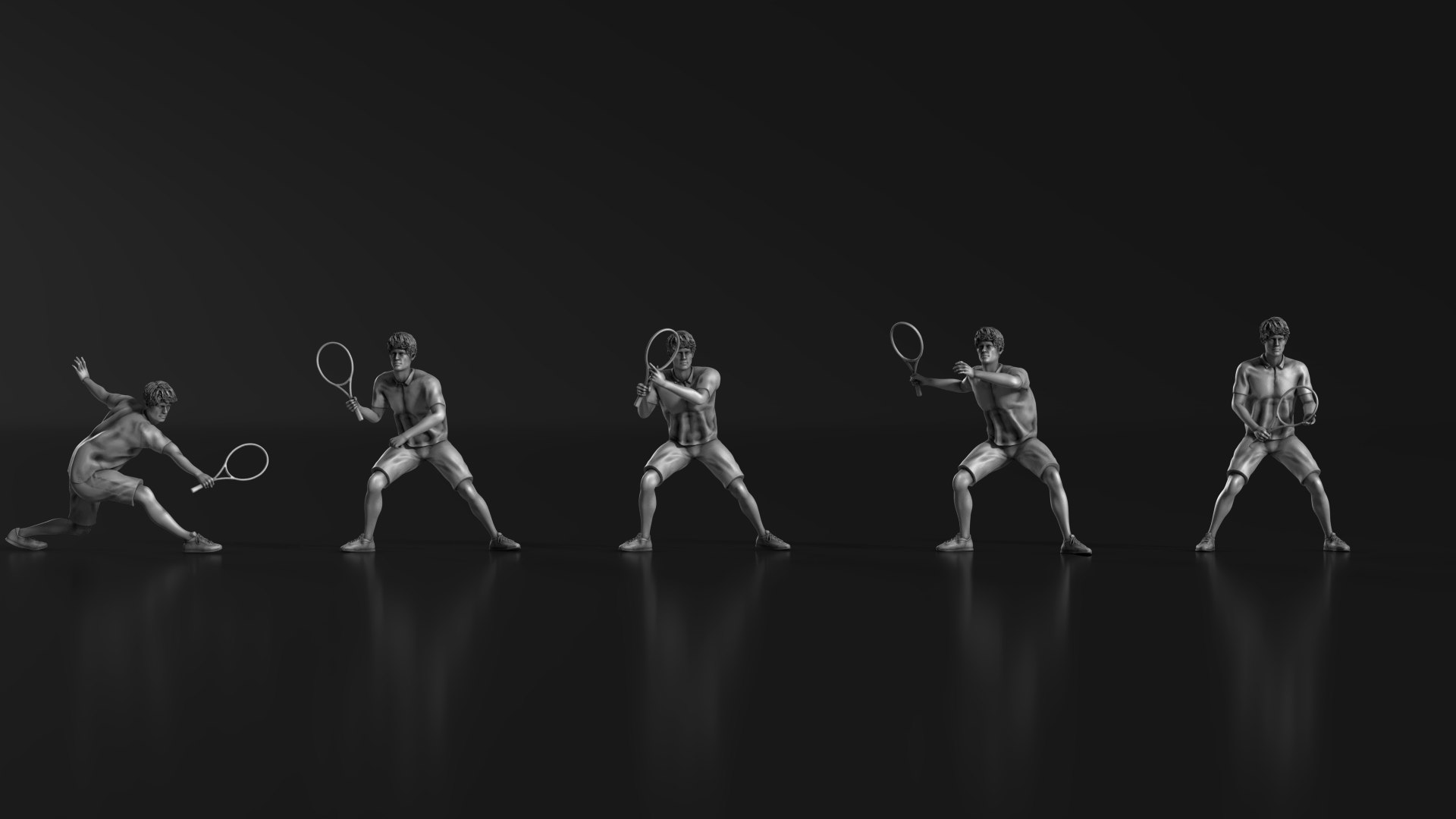 3D Model Tennis Man 25 Figures - TurboSquid 2048936