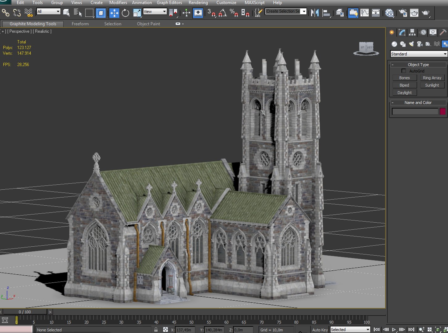 Mini Cathedral Kylemore 3d Model