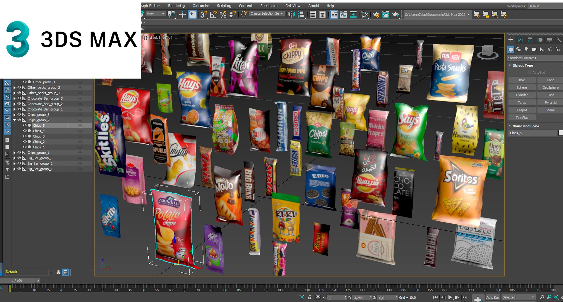 3D Model Snacks Bars Packages - TurboSquid 1994257