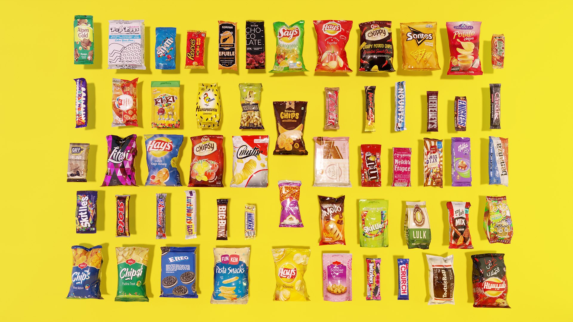 3D Model Snacks Bars Packages - TurboSquid 1994257