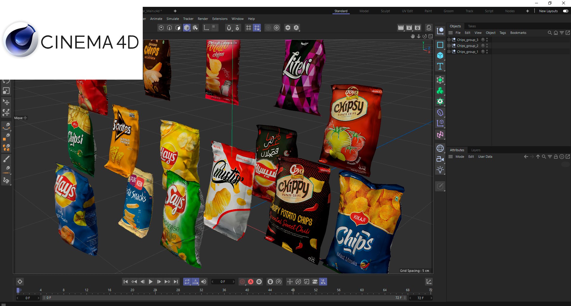 3D model Snacks bars packages - TurboSquid 1994257