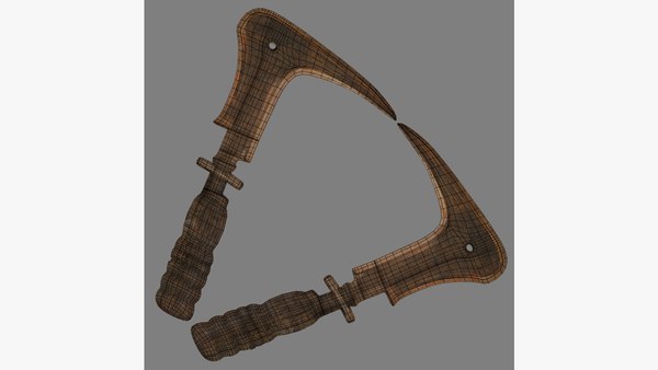 Mangbetu Posaunenmesser Variation A 3D-Modell - TurboSquid 1910271