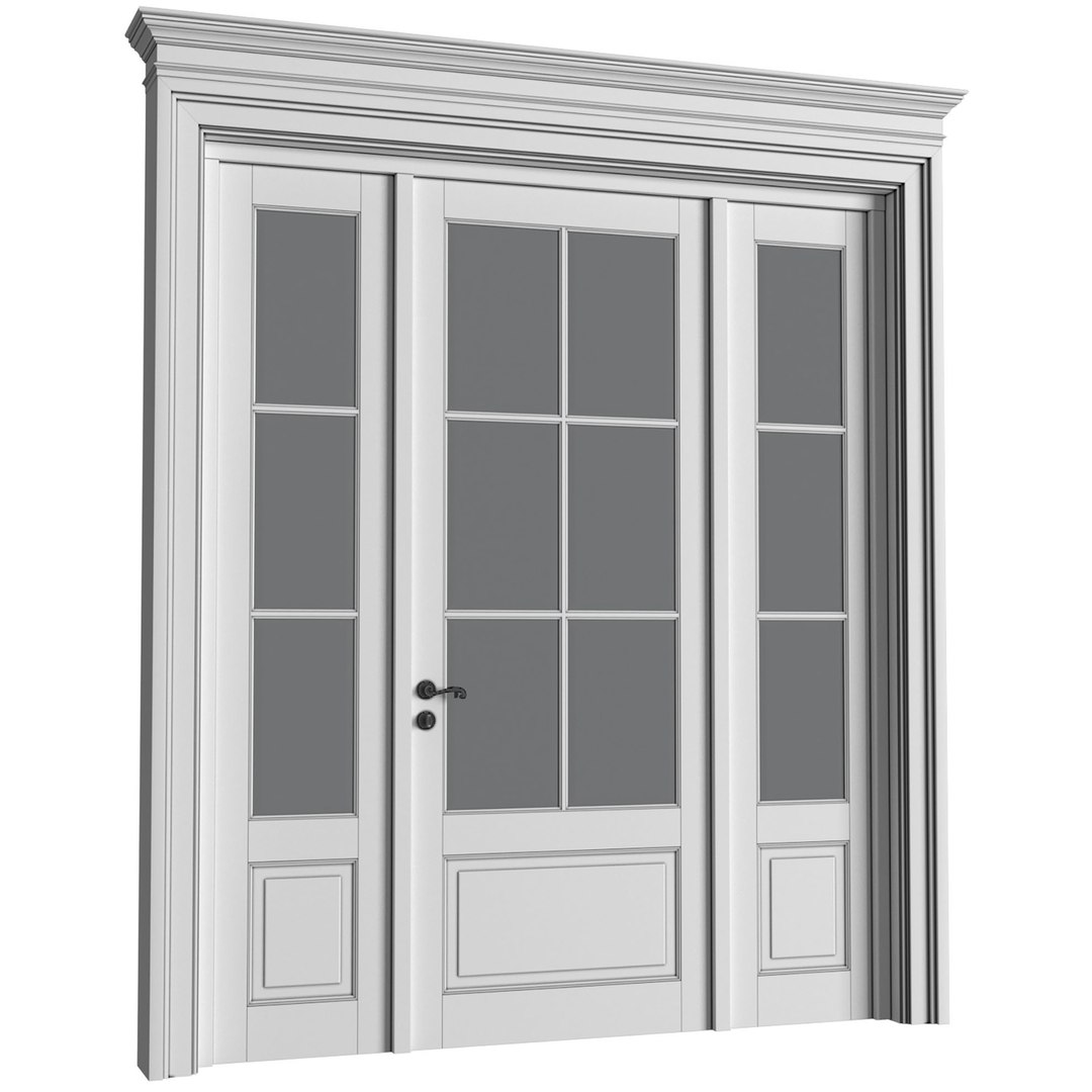 French Interior Door Partition In Classic Style 3D - TurboSquid 2077320
