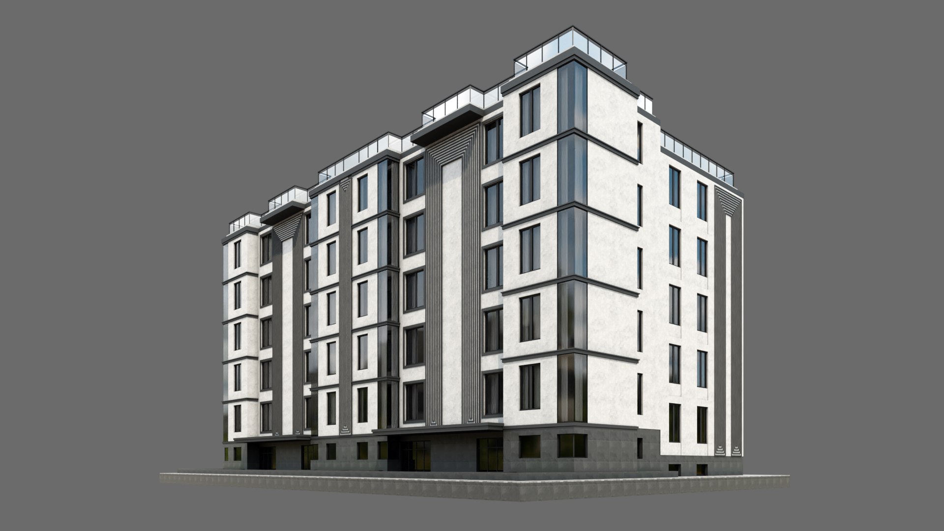 3D Residental Building - TurboSquid 2029053