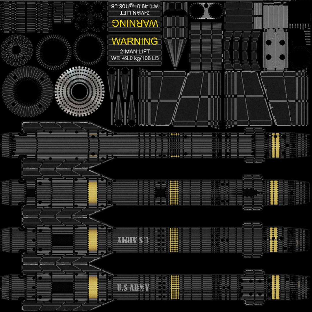 3D AGM-114 HELLFIRE - TurboSquid 2224577