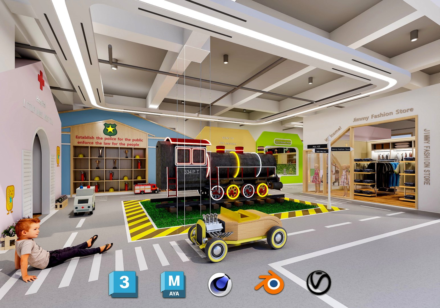 Children Interactive Museum - Kids Experience Center 3D Model ...