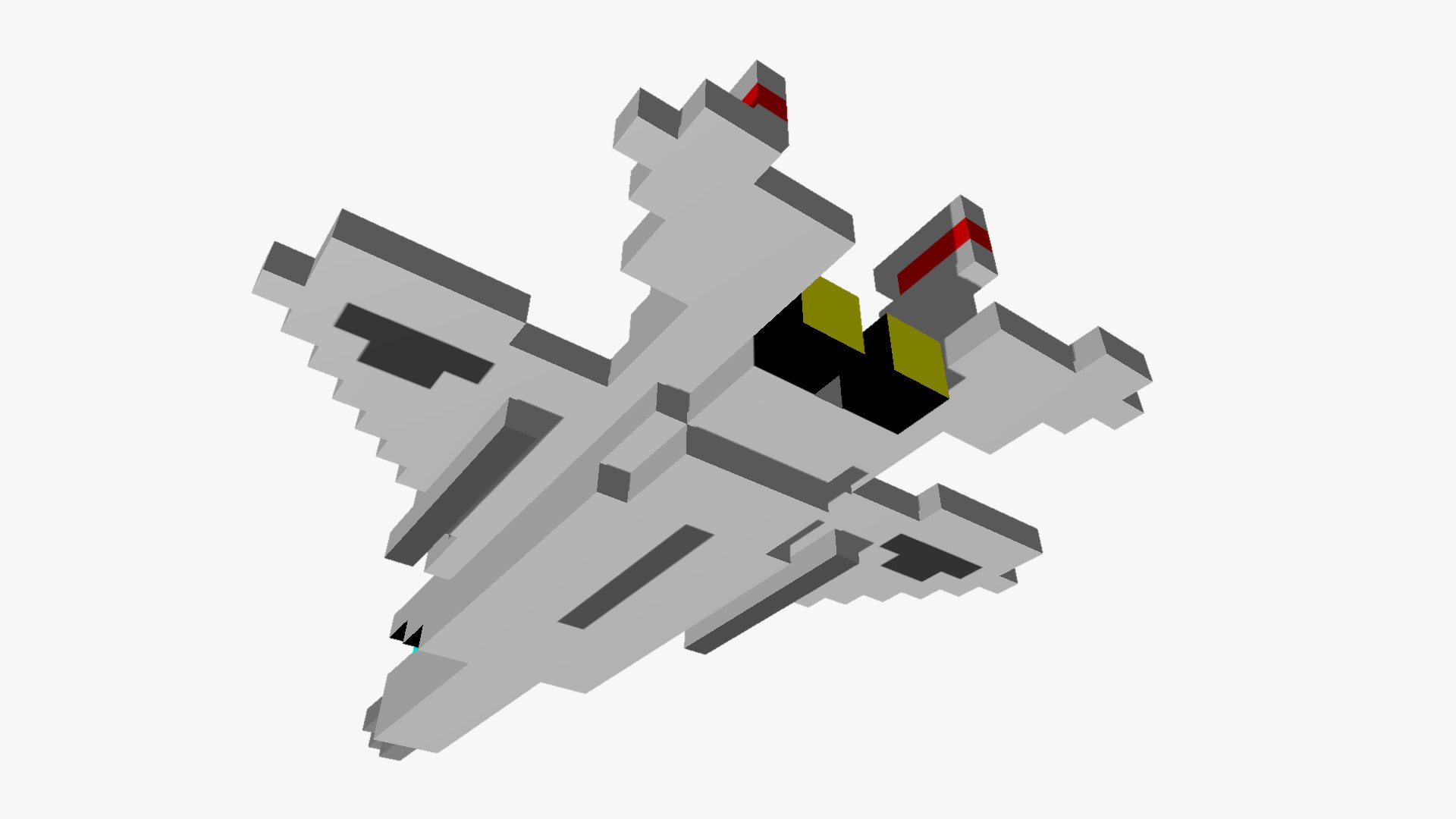 F15 Eagle - Pixelated 3D Model - TurboSquid 1896488