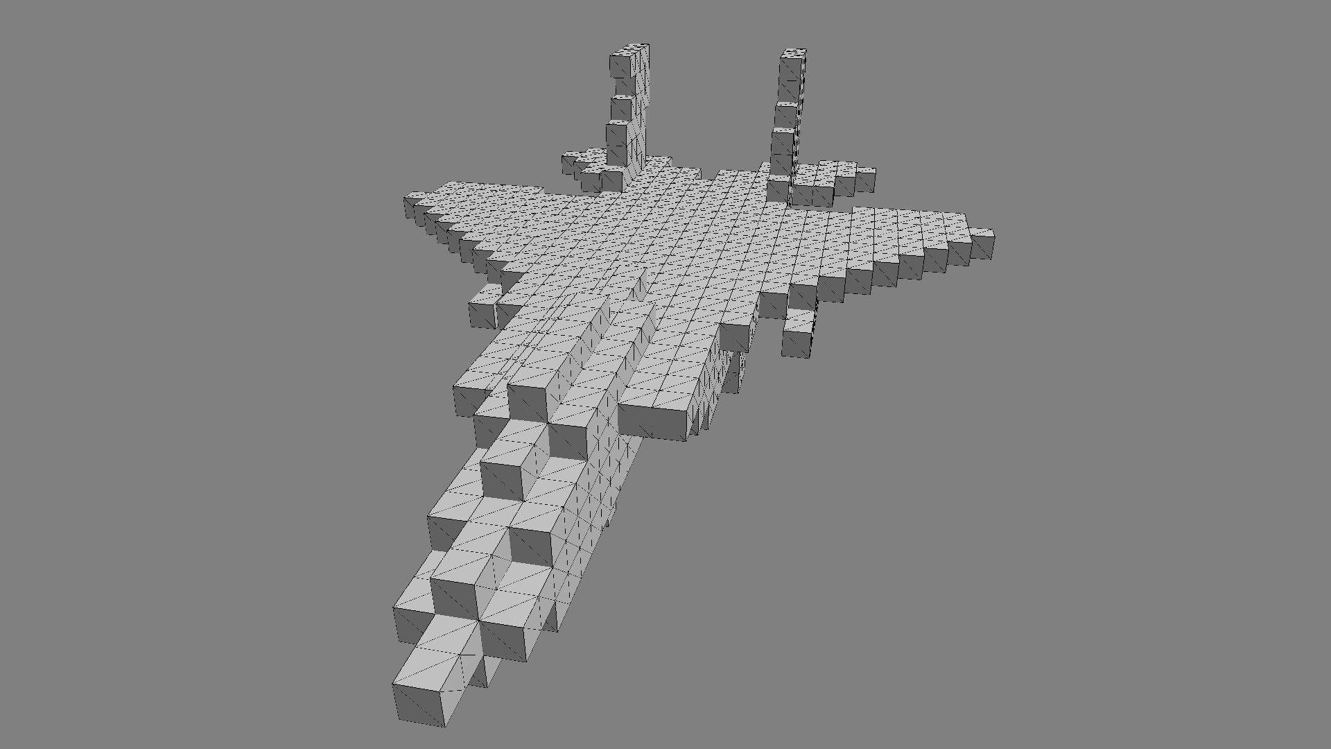 F15 Eagle - Pixelated 3D Model - TurboSquid 1896488