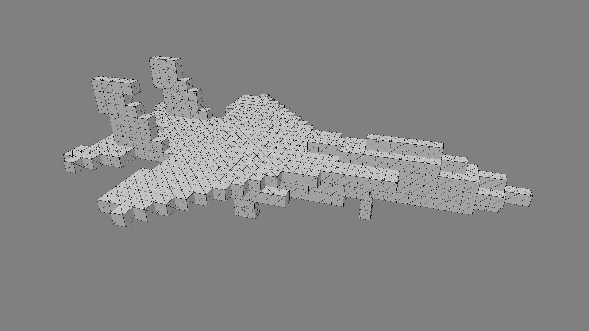 F15 Eagle - Pixelated 3D Model - TurboSquid 1896488