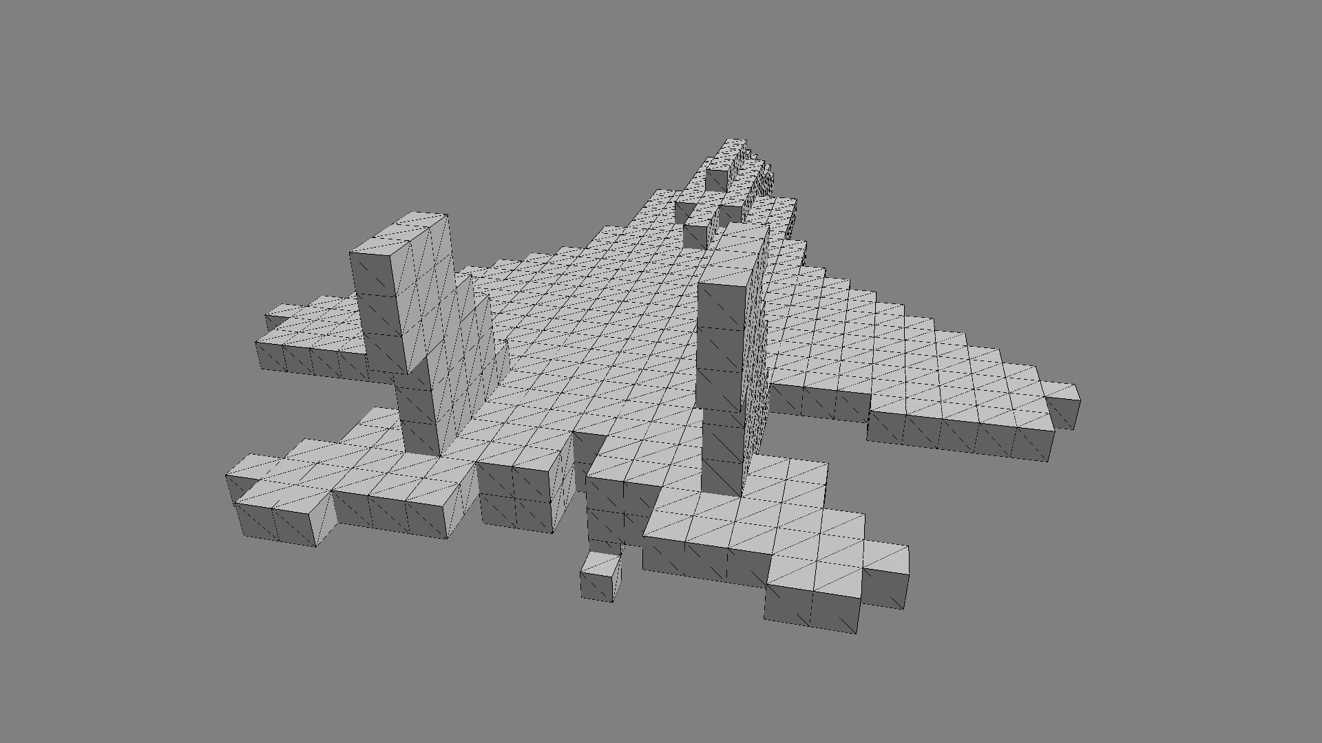 F15 Eagle - Pixelated 3D Model - TurboSquid 1896488