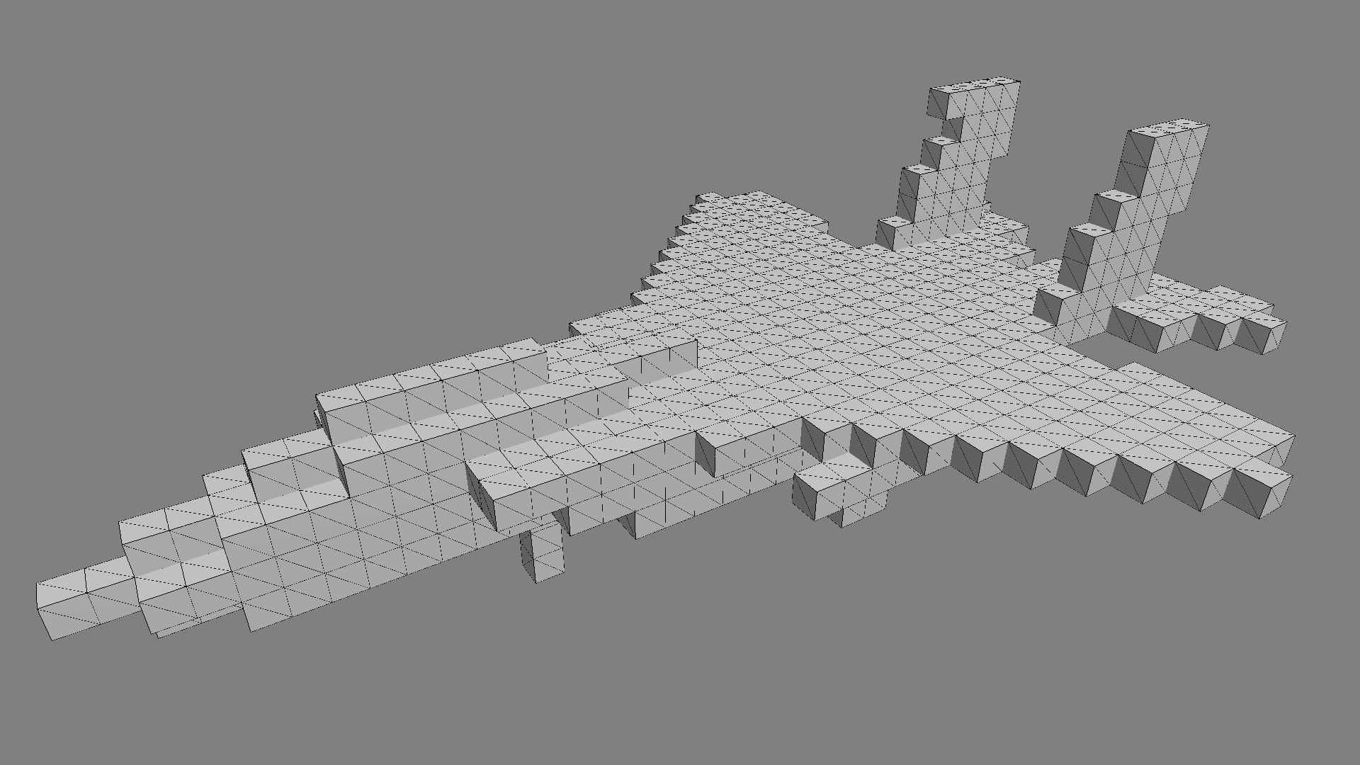 F15 Eagle - Pixelated 3D Model - TurboSquid 1896488