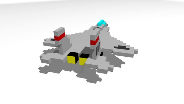 F15 Eagle - pixelated 3D model - TurboSquid 1896488