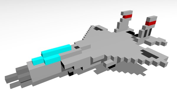 F15 Eagle - pixelated 3D model - TurboSquid 1896488