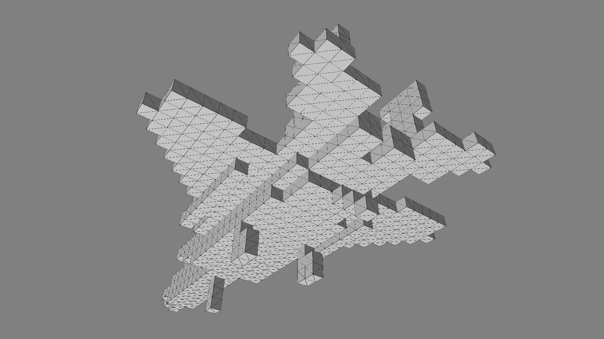 F15 Eagle - Pixelated 3D Model - TurboSquid 1896488