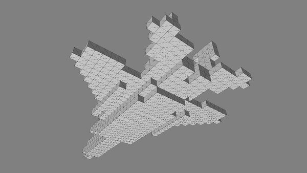 F15 Eagle - pixelated 3D model - TurboSquid 1896488