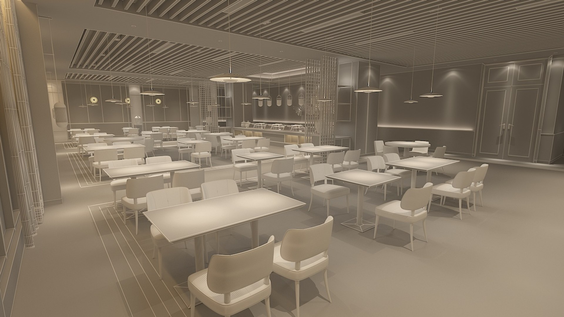 Restaurant 5 3D Model - TurboSquid 2283630