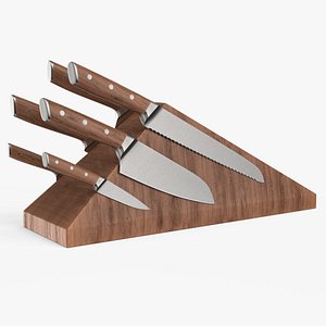 Download Free & Premium Knife Block 3D Models | TurboSquid
