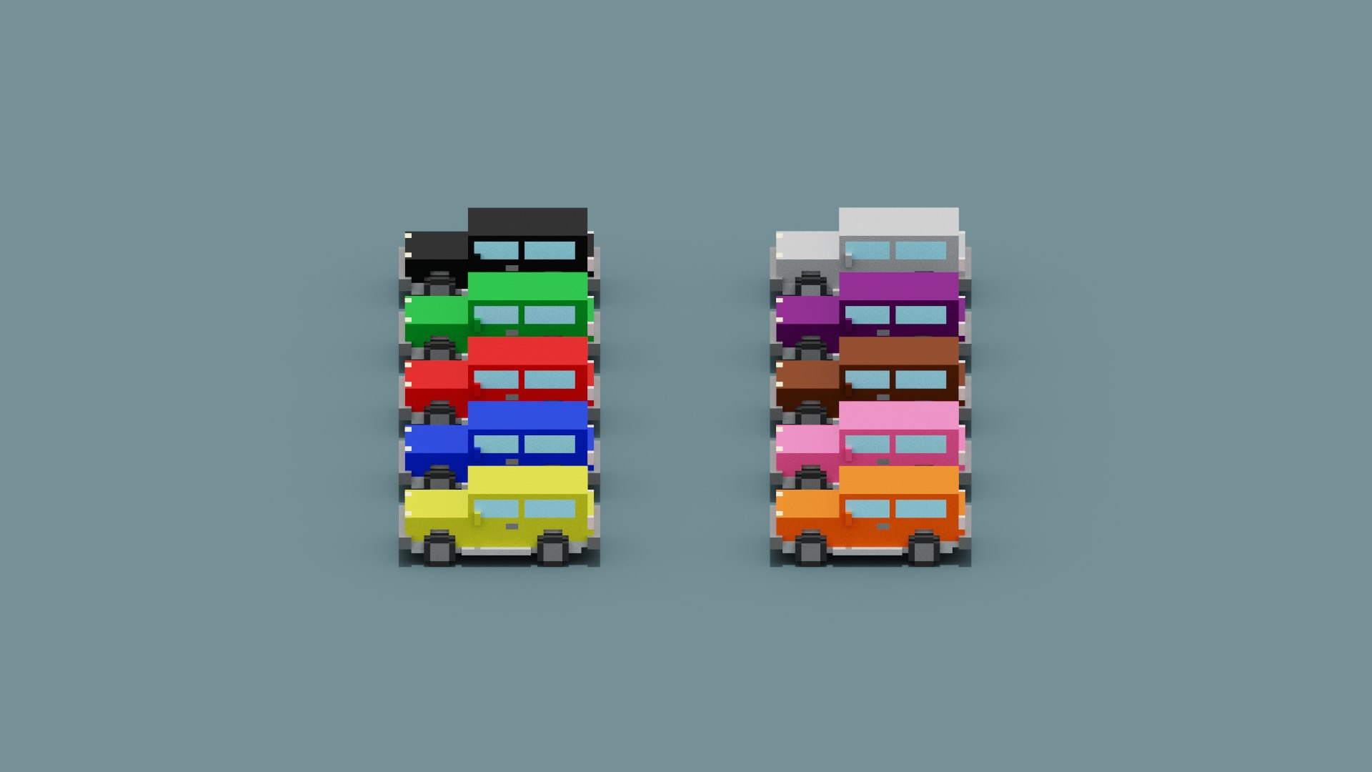 Voxel Cars Low-poly 3D Model 3D Model - TurboSquid 1917709