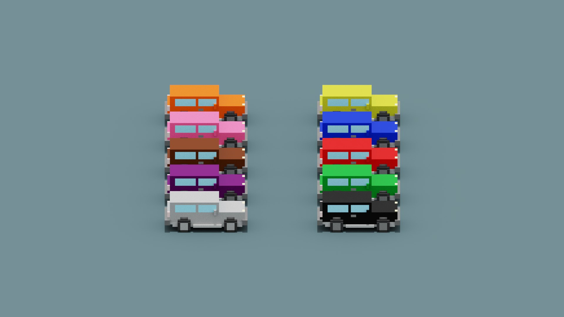 Voxel Cars Low-poly 3D Model 3D Model - TurboSquid 1917709