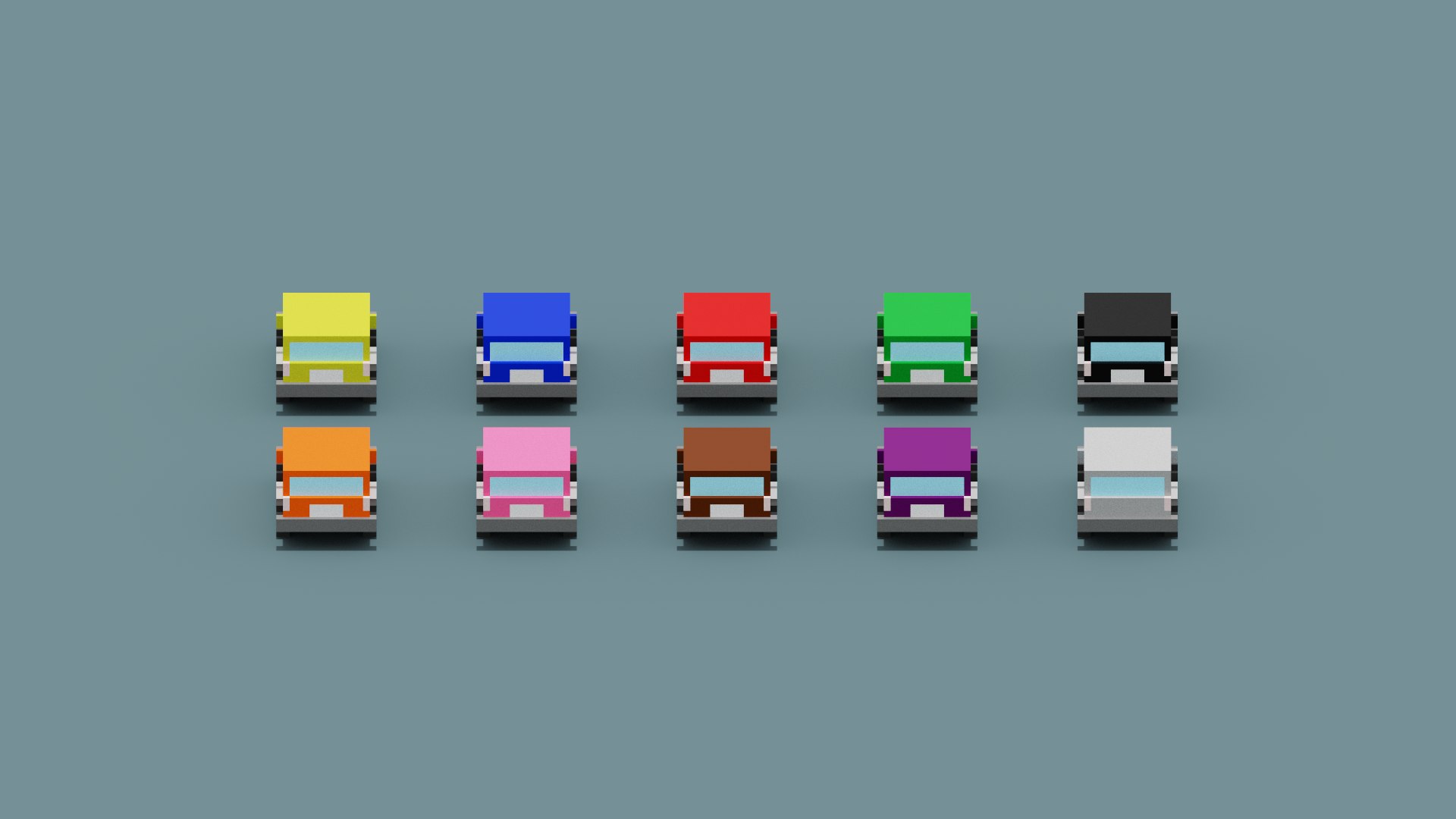 Voxel Cars Low-poly 3D Model 3D Model - TurboSquid 1917709