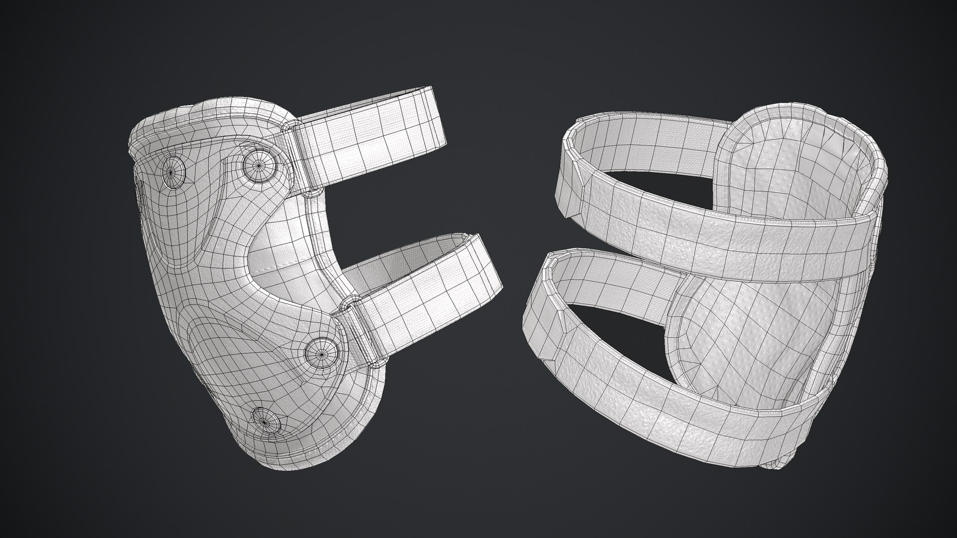 3D Model Knee And Elbow Pads - TurboSquid 2237949