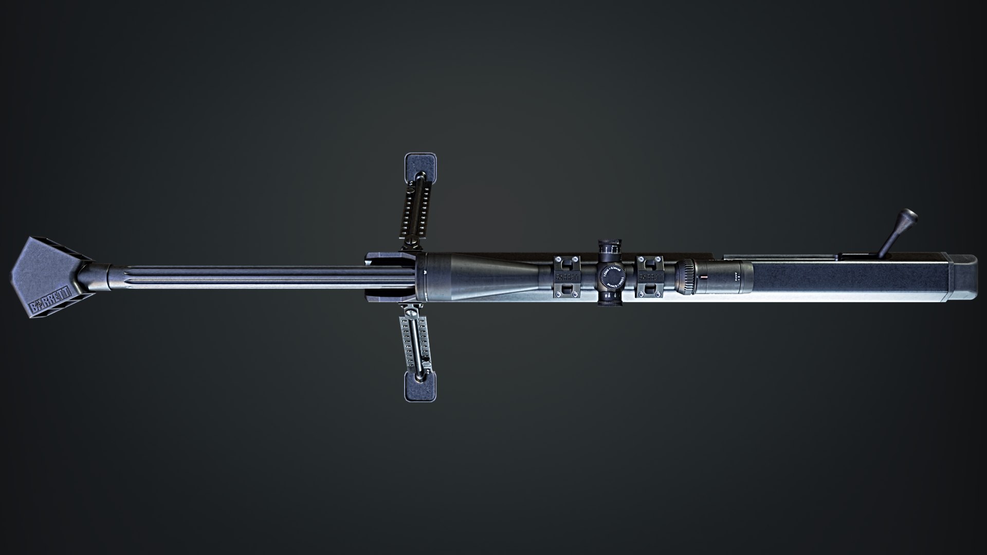 Barrett M99 With Vortex Viper Scope 3D Model - TurboSquid 1813638