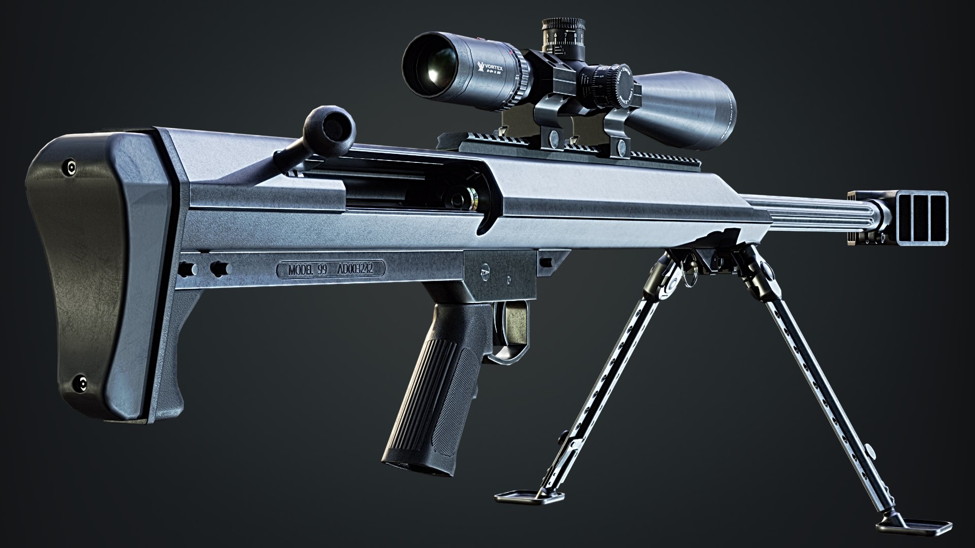 Barrett M99 mit Vortex Viper Scope 3D-Modell - TurboSquid 1813638