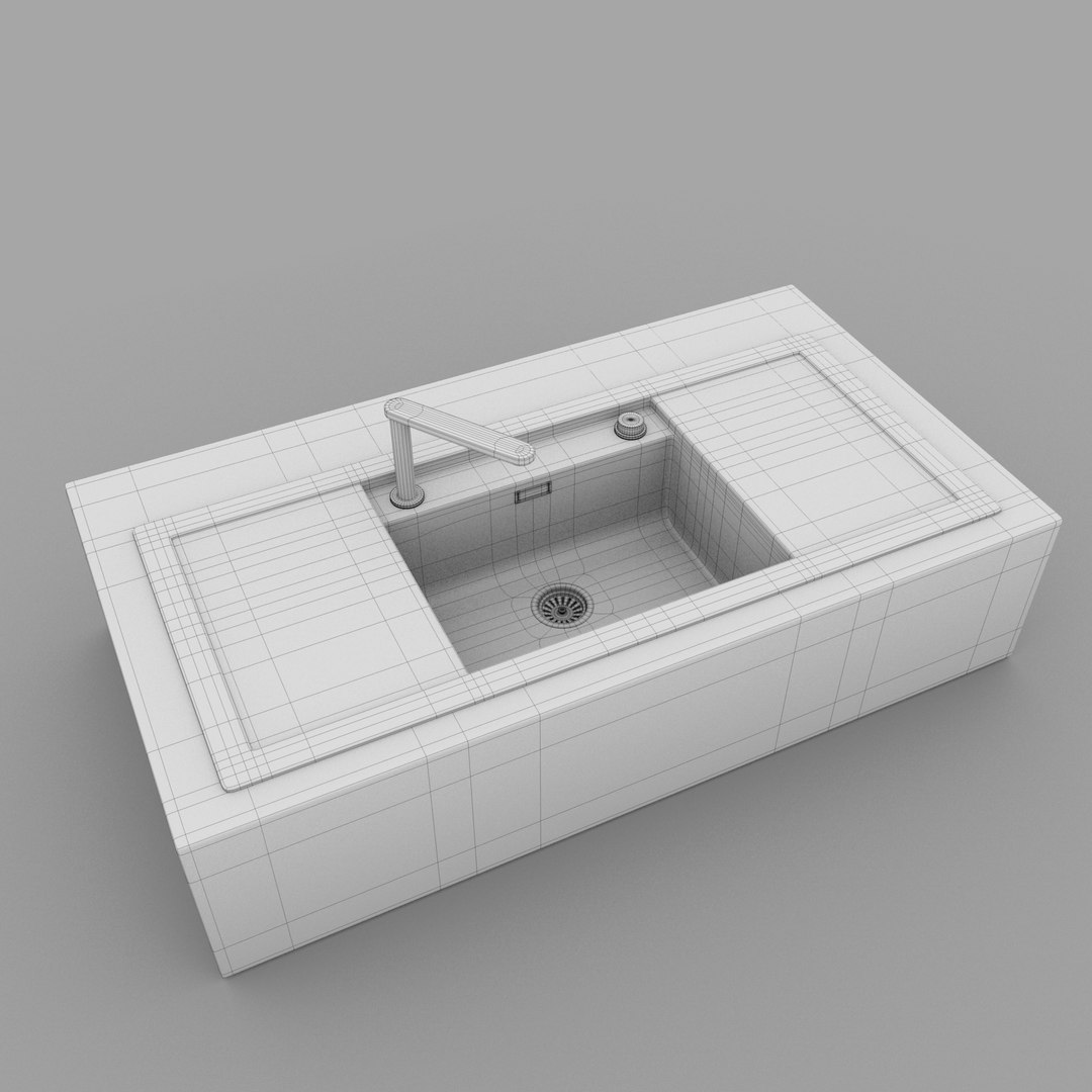 3d Model Kitchen Sink