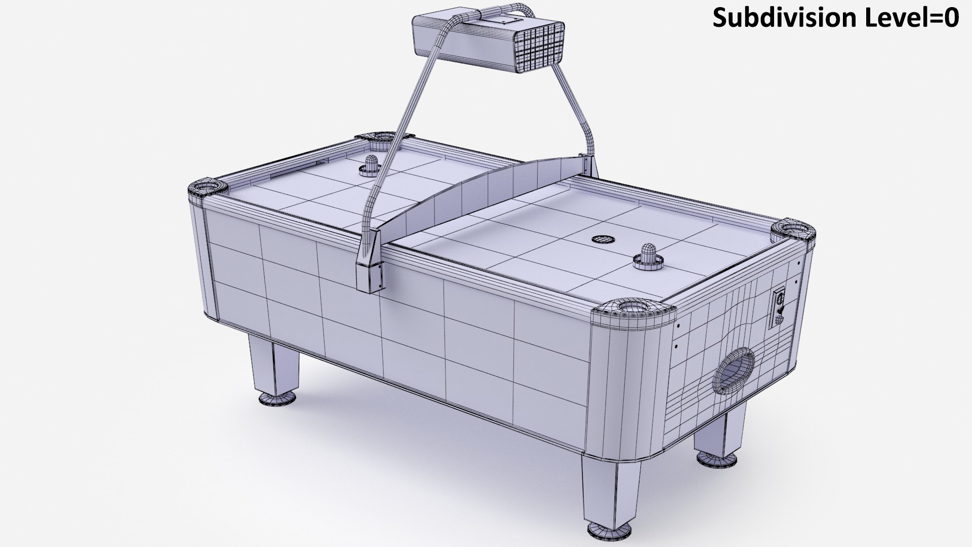 Air Hockey Table 02 3D Model - TurboSquid 2132966