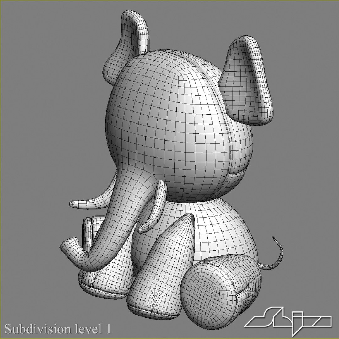 Elle Elephant Toy 3d Max