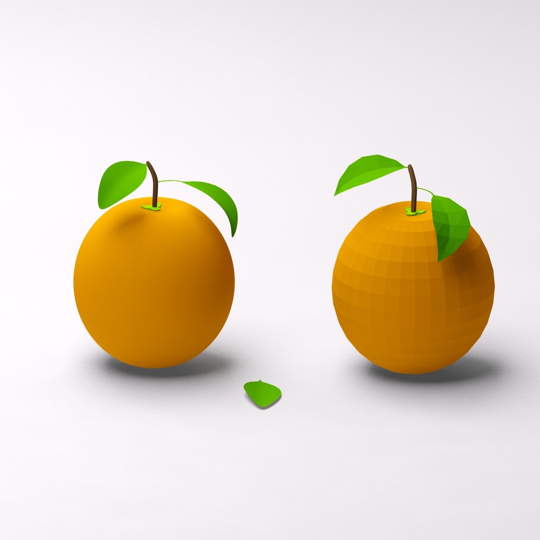 3d cartoon oranges