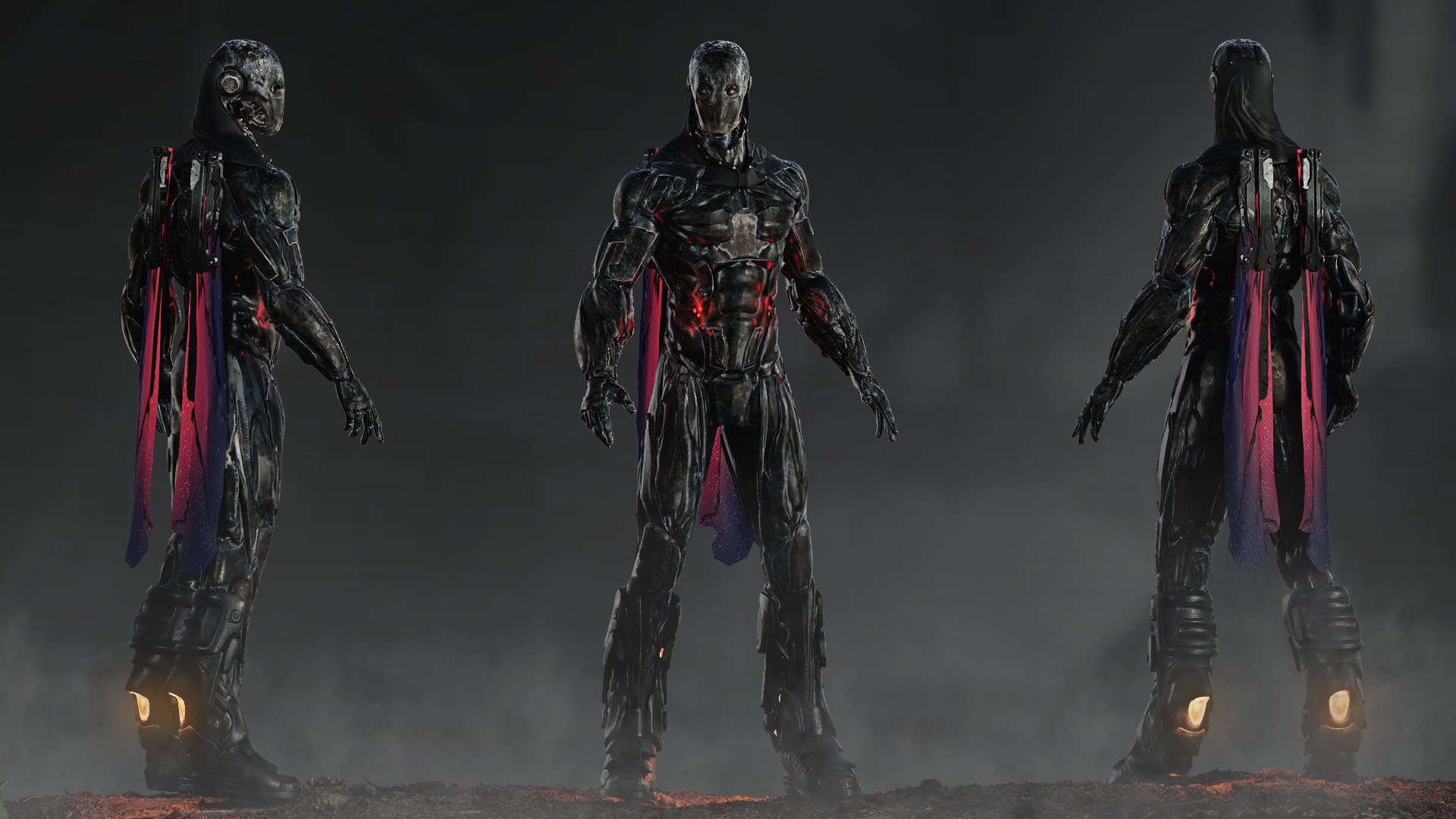 Sci Fi Airborne Cyborg Model - TurboSquid 2381082