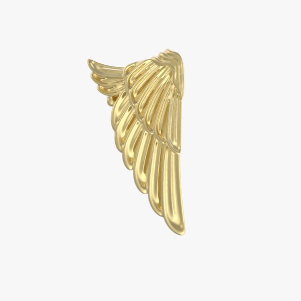 Wing feather hollow for gold 3D model - TurboSquid 1999690