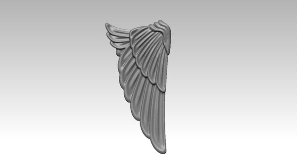 Wing feather hollow for gold 3D model - TurboSquid 1999690