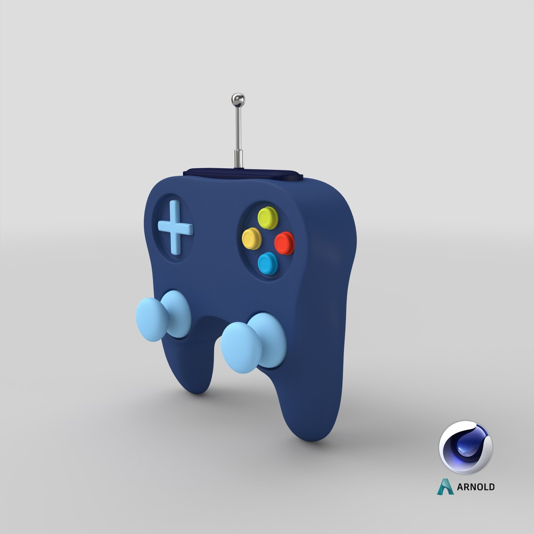 Gaming Controller Cartoon Style 3D model - TurboSquid 2101235