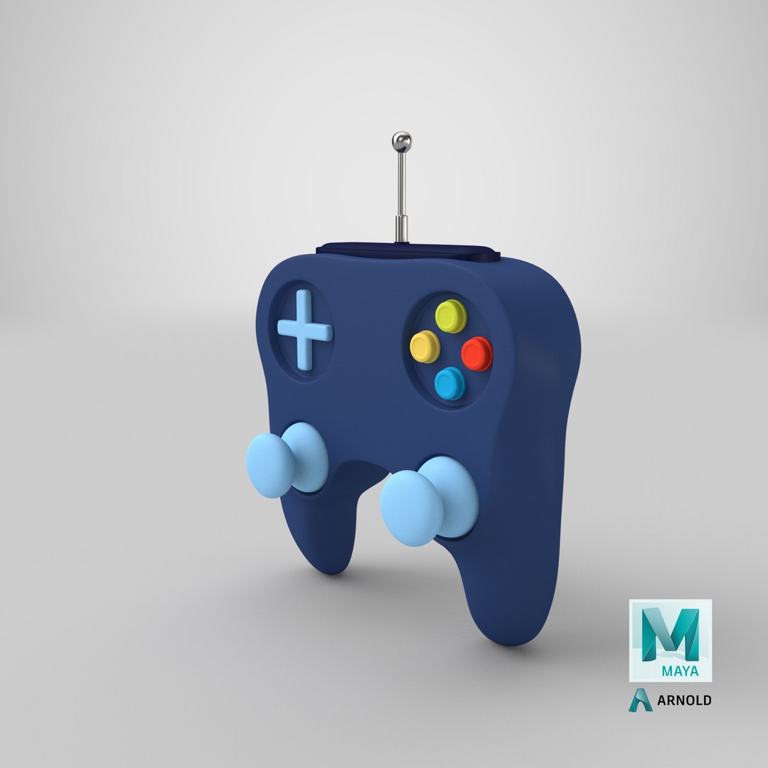 Gaming Controller Cartoon Style 3D model - TurboSquid 2101235