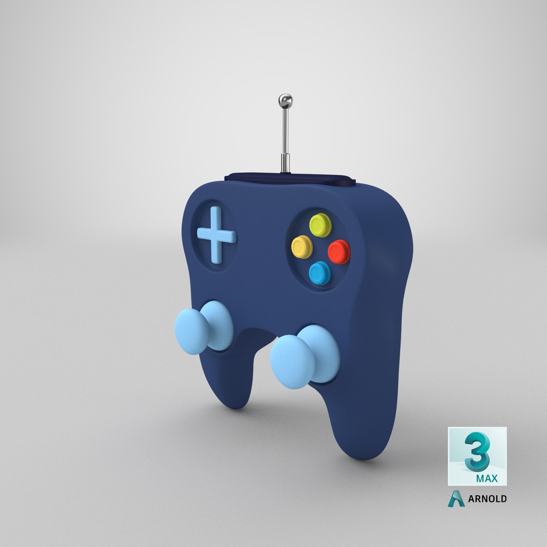 Gaming Controller Cartoon Style 3D model - TurboSquid 2101235