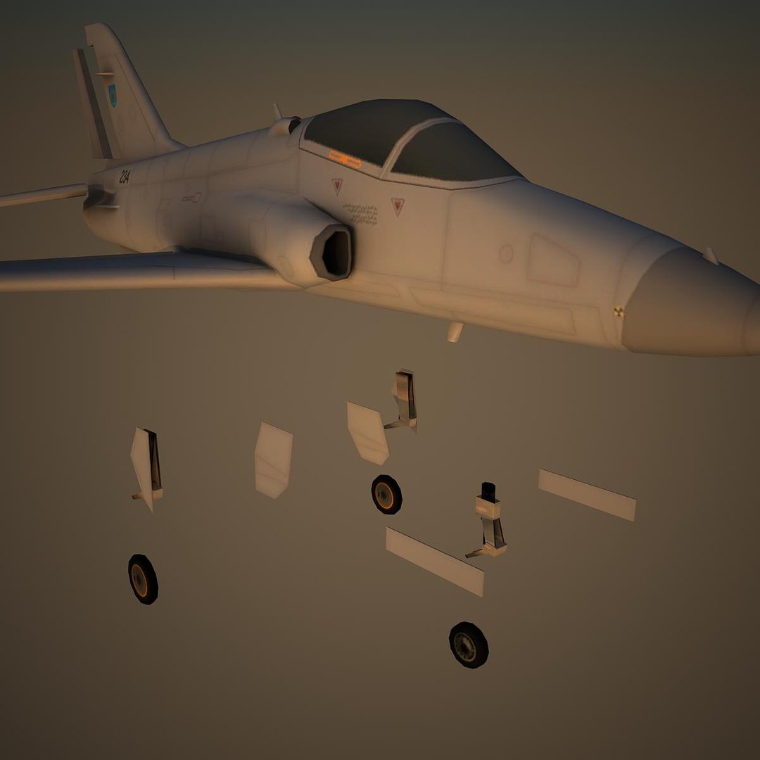 3d Model Hawk 200 Military Mil