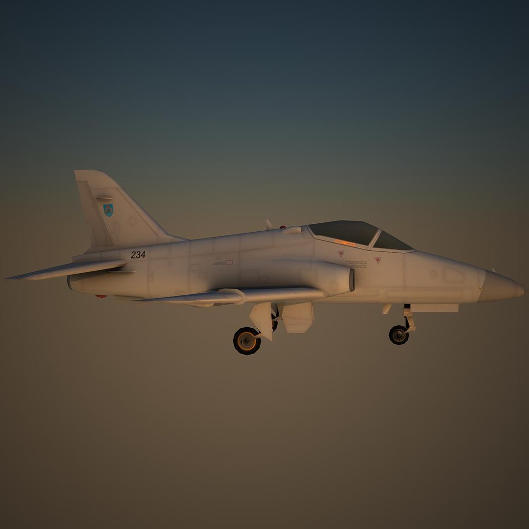 3d Model Hawk 200 Military Mil