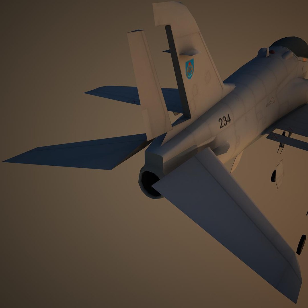 3d Model Hawk 200 Military Mil