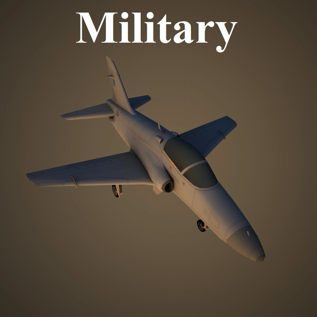 3d Model Hawk 200 Military Mil