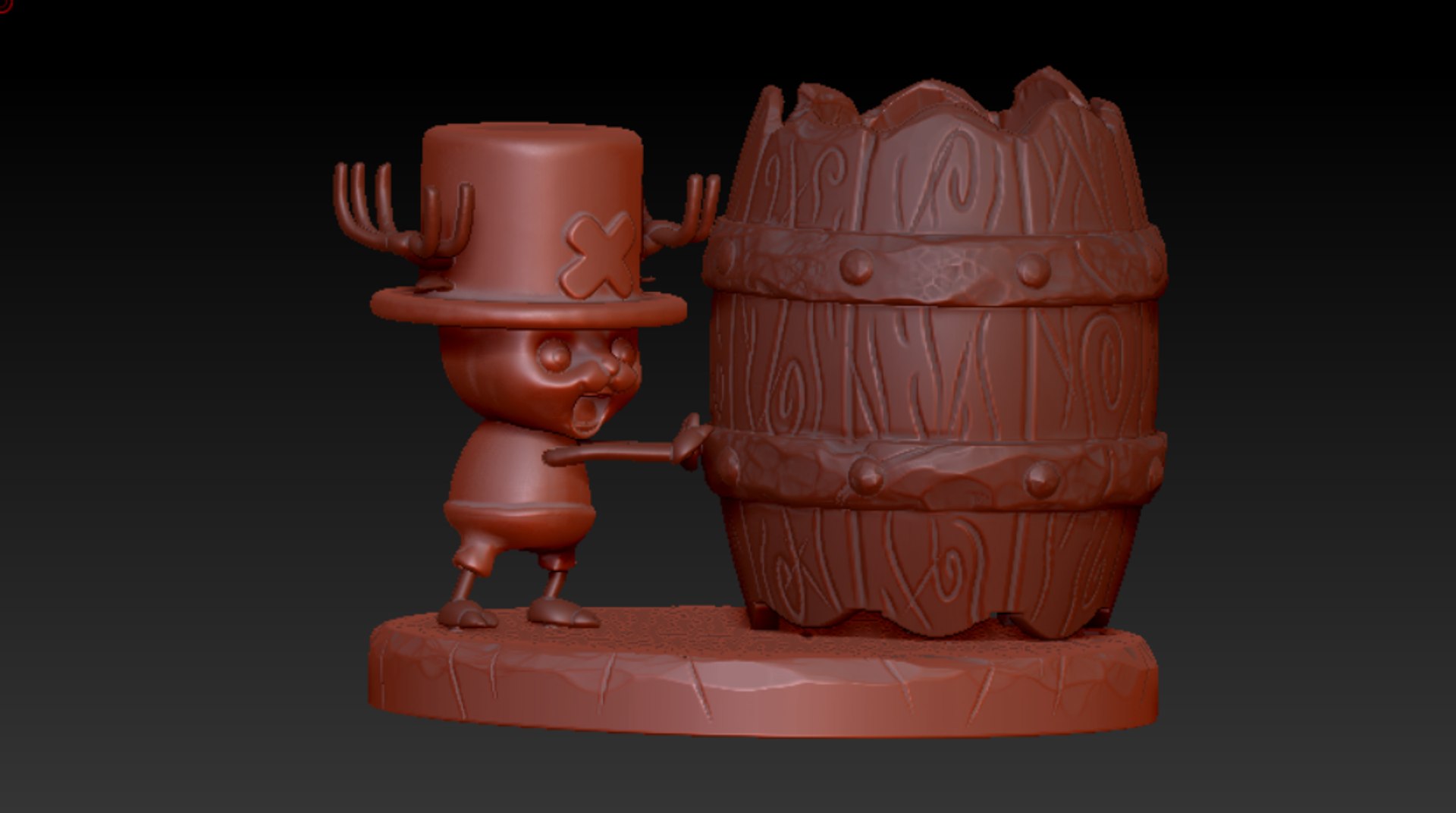 Tonny Tonny Chopper Sculpture Model - TurboSquid 2360328