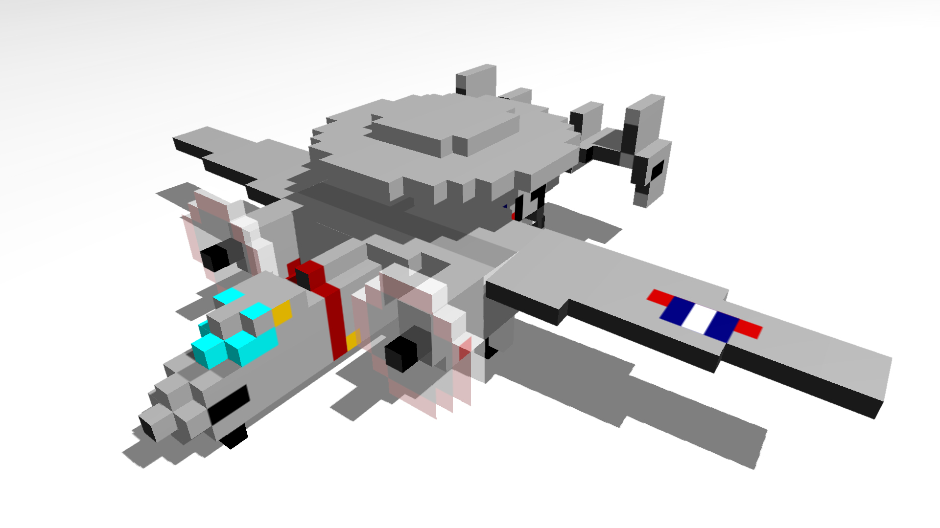 3D Model E2 Hawkeye - Pixelated - TurboSquid 1920625
