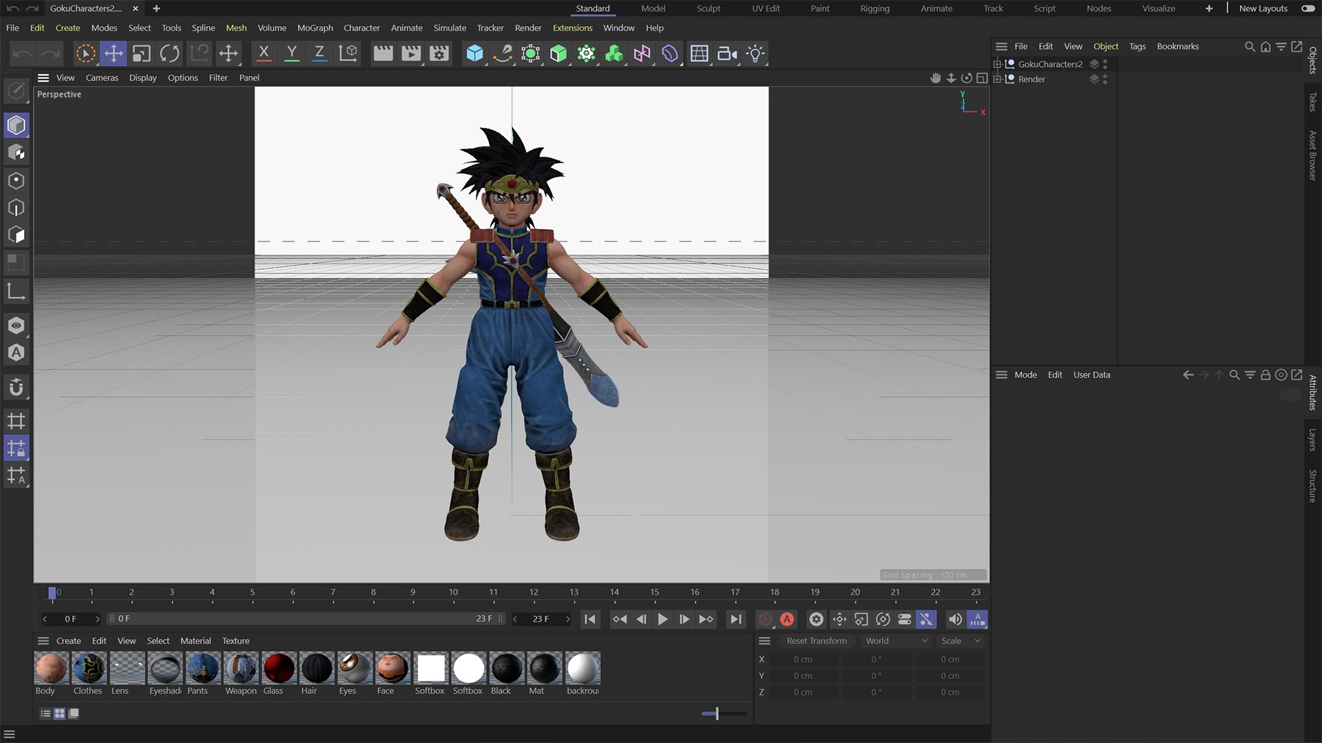 3D Goku Characters 2 Model - TurboSquid 1897201