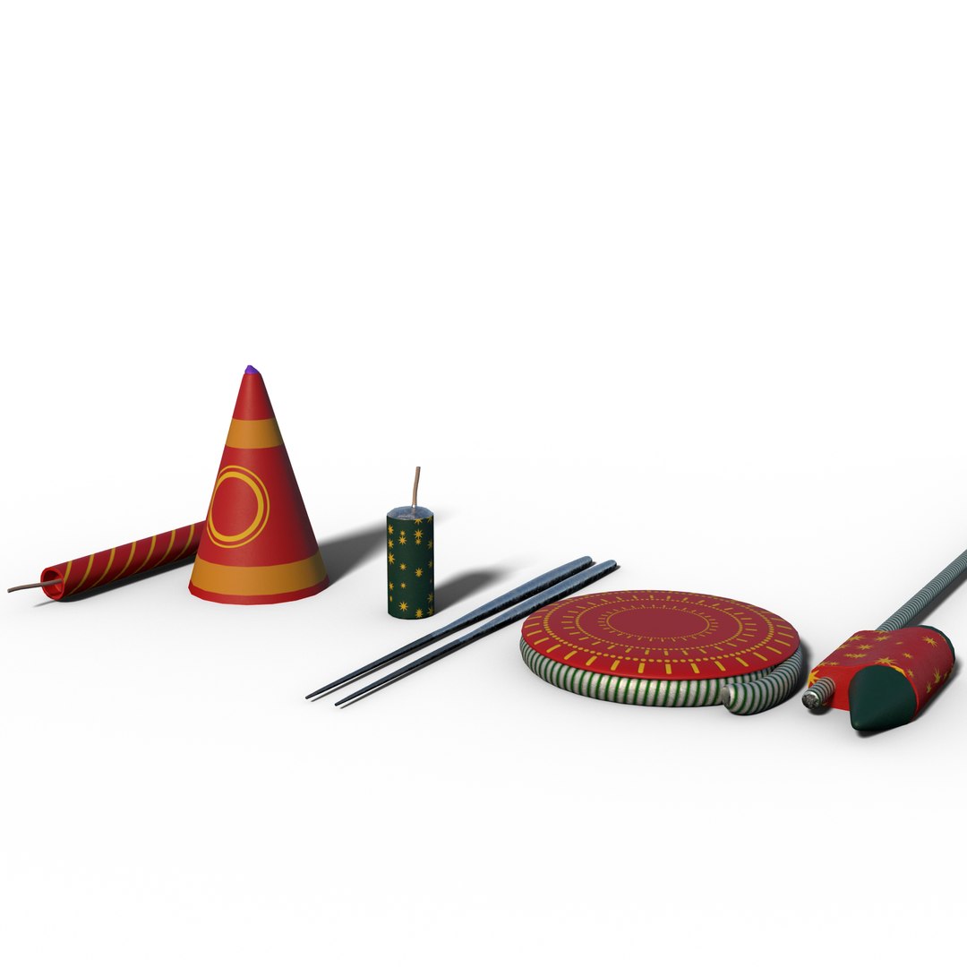 3D Firecrackers Assorted model - TurboSquid 2087429