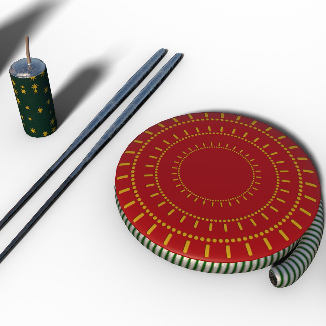 3D Firecrackers Assorted model - TurboSquid 2087429