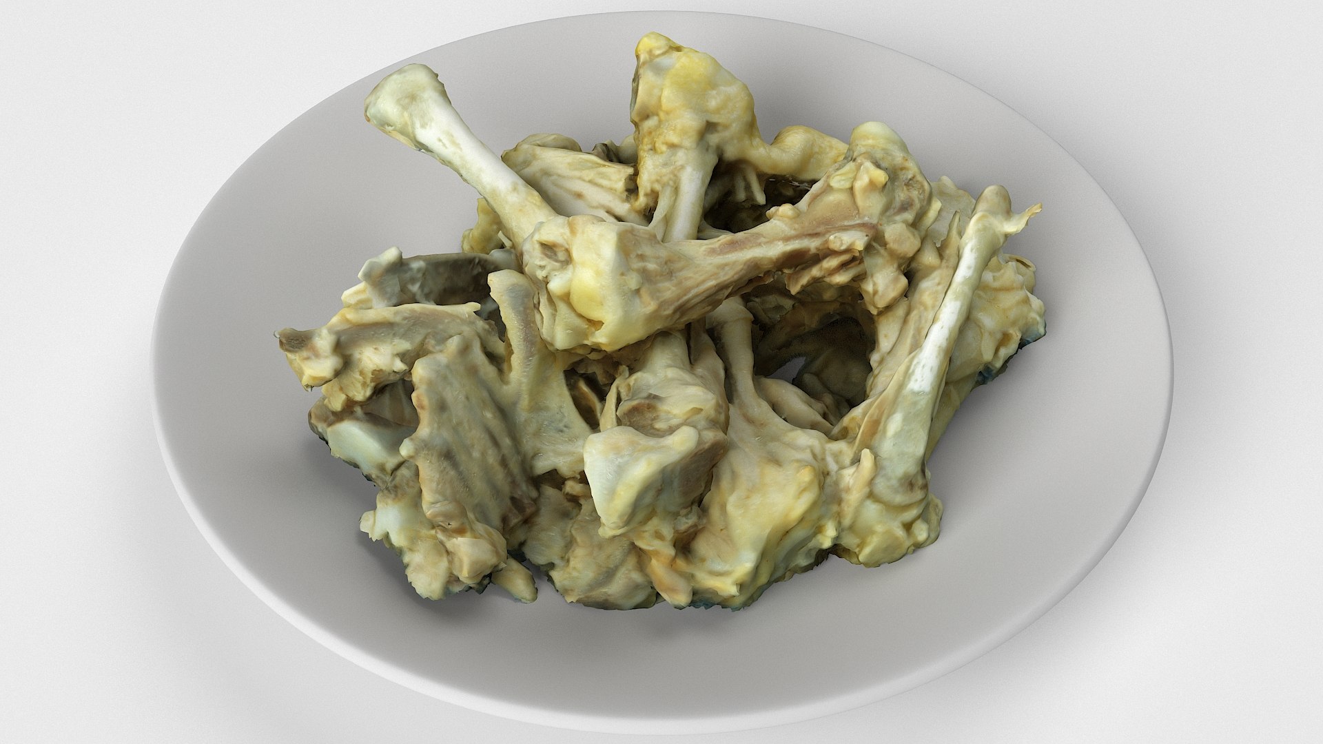 Chicken Bones 3D Model - TurboSquid 1674499
