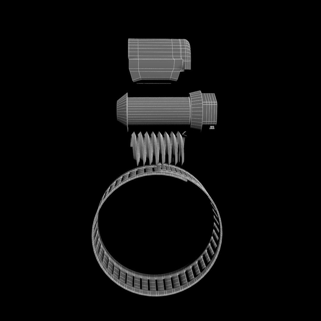 Hose Repair Clamp 3d Model